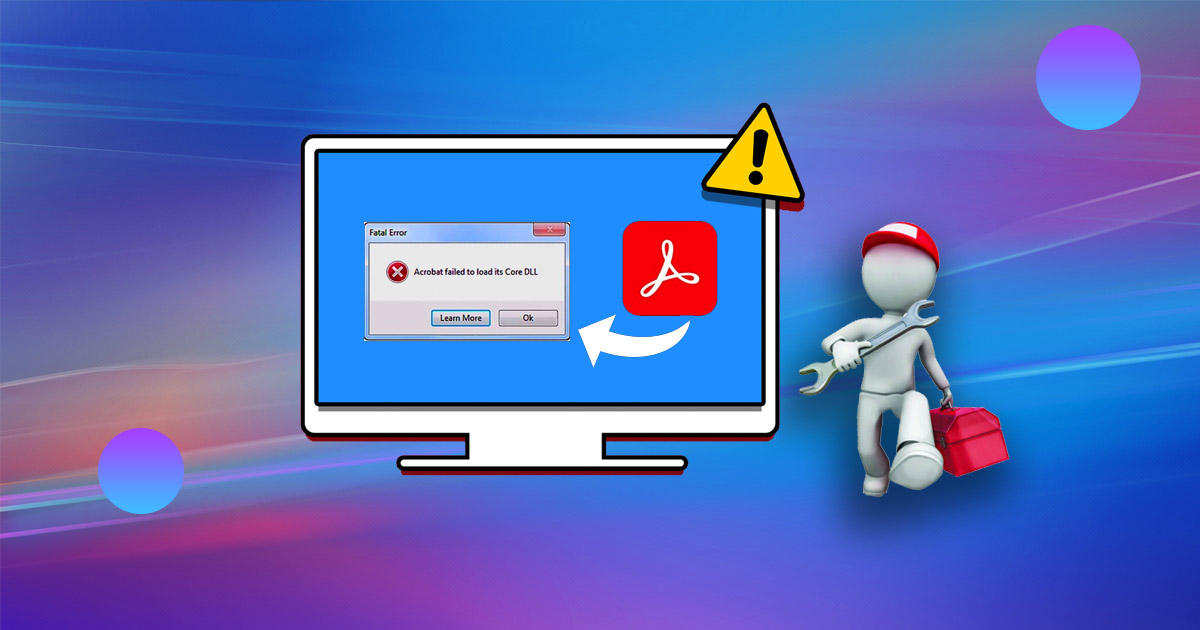 Acrobat의 "Core DLL을 로드할 수 없습니다" 오류를 어떻게 해결할 수 있나요? • 런닝고양이 지식iN
